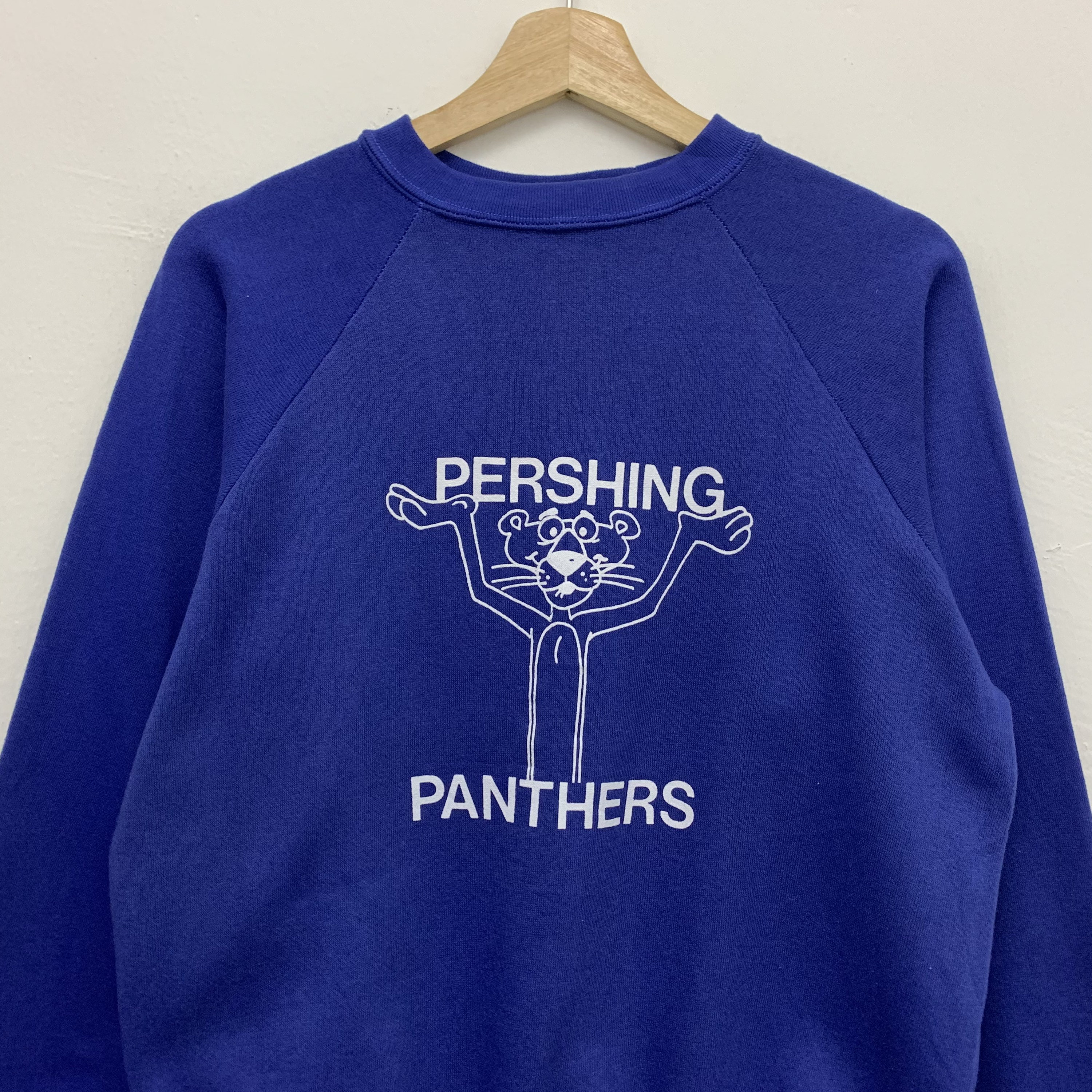 Vintage 80s Pershing Panthers Crewneck Sweatshirt Made in Usa Size ...