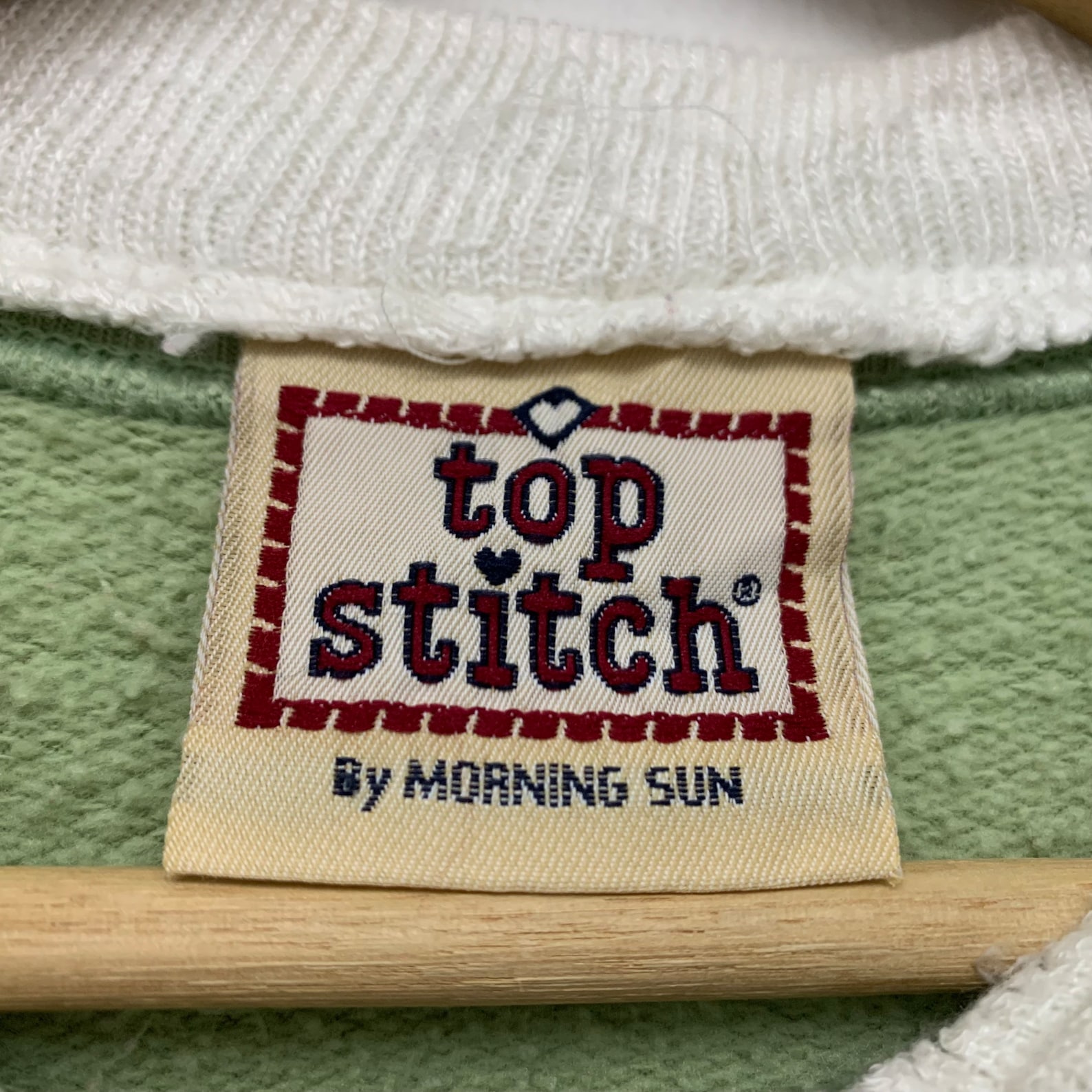 Vintage Top Stitch Morning Sun Embroidery Crewneck Sweatshirt Size ...