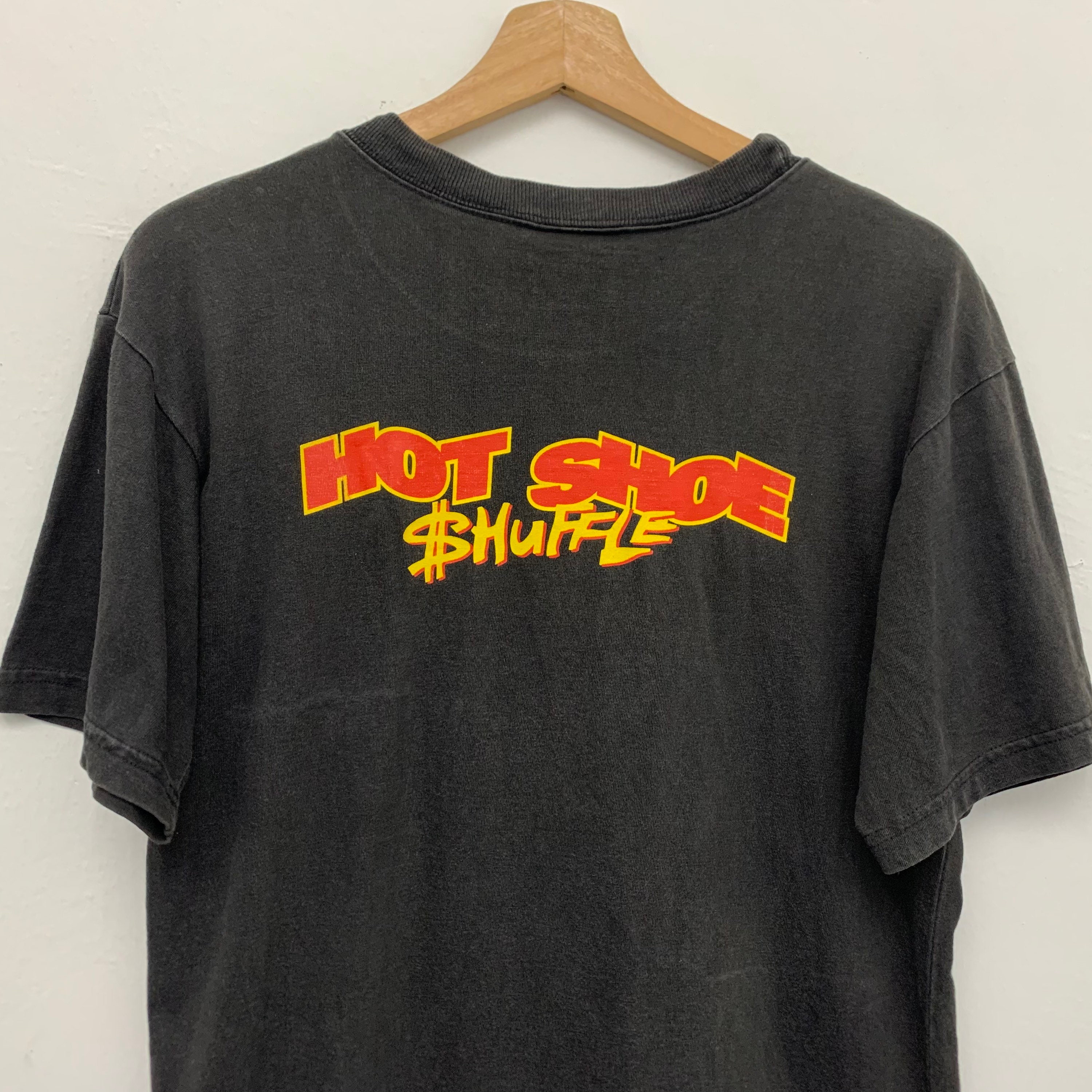 Vintage 90s Hot Shoe Shuffle Sun Faded Tshirt Size Small - Etsy