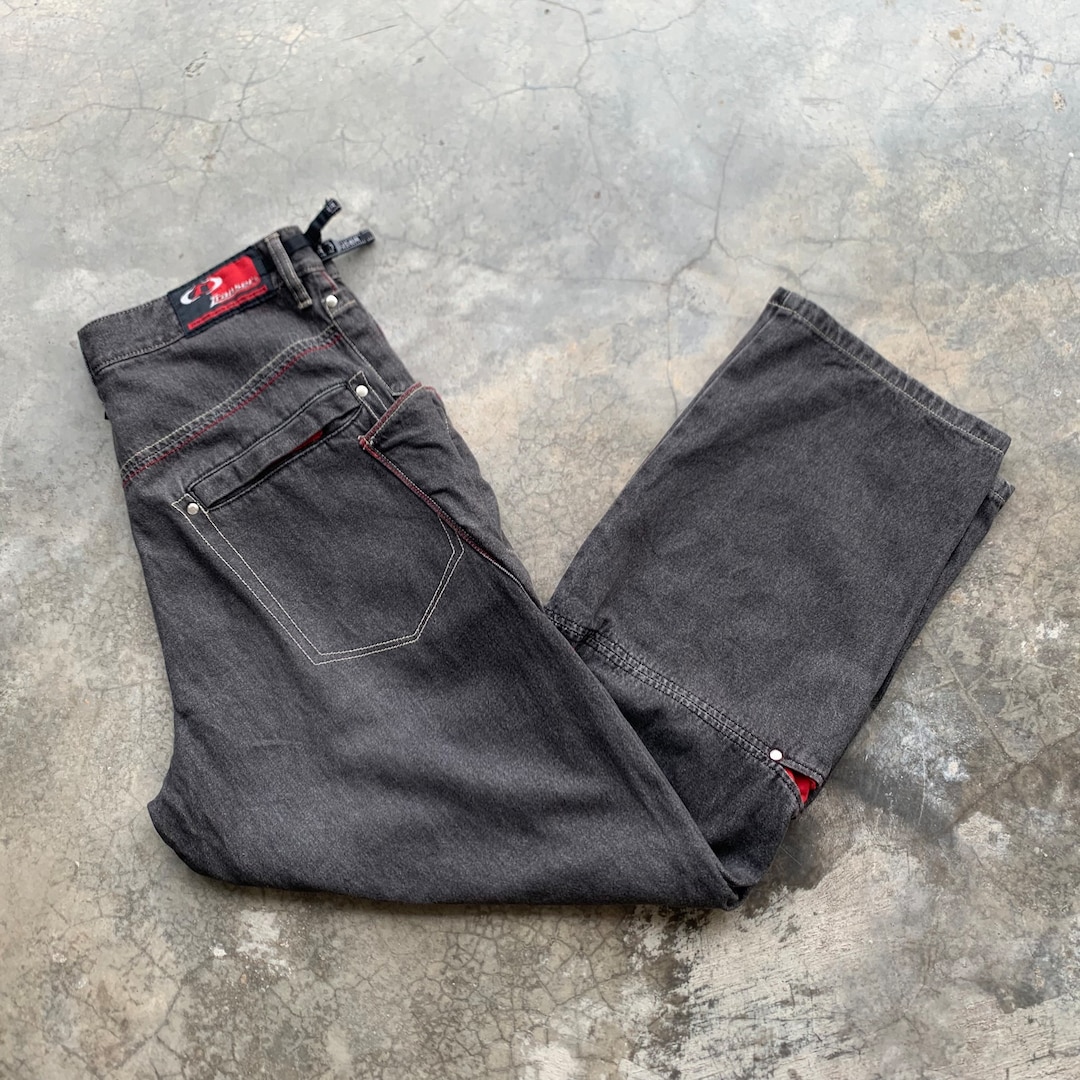Transer Jeans - Vintage Transer Multipocket Baggy Hip Hop Jeans Size 33 ...