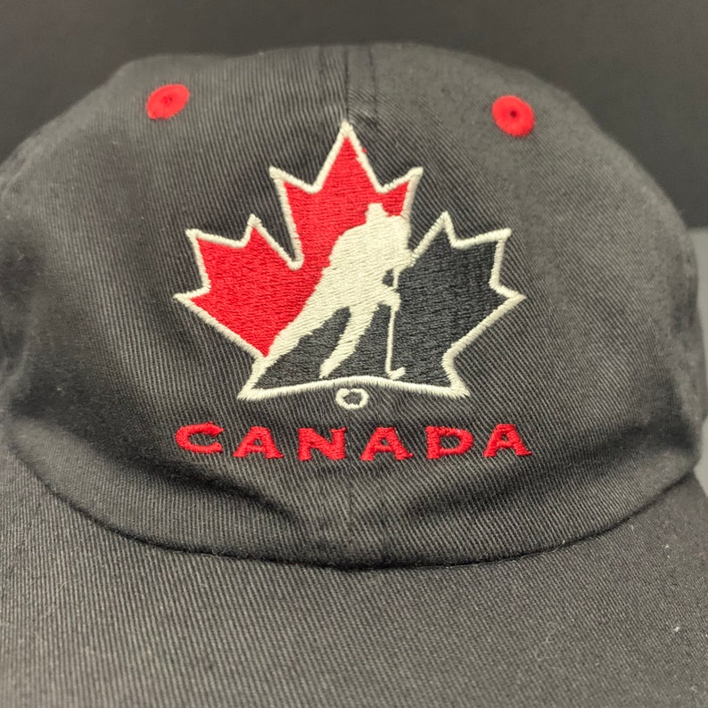 Team Canada Ice Hockey Adjustable Velcro Hat Cap - Etsy