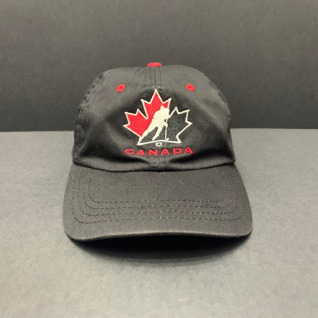 Team Canada Ice Hockey Adjustable Velcro Hat Cap - Etsy