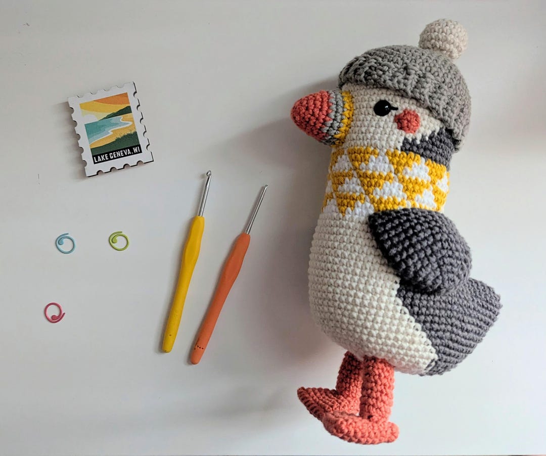 Handmade Crochet Puffin Plushie - Etsy