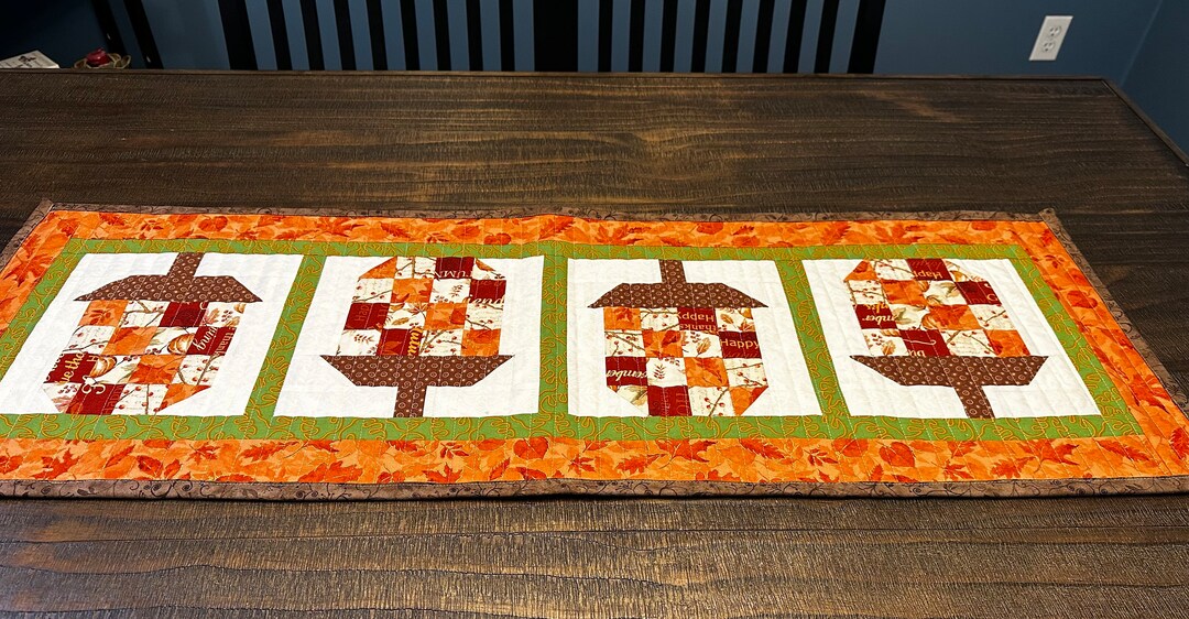 Fall Quilted Table Runner - Etsy