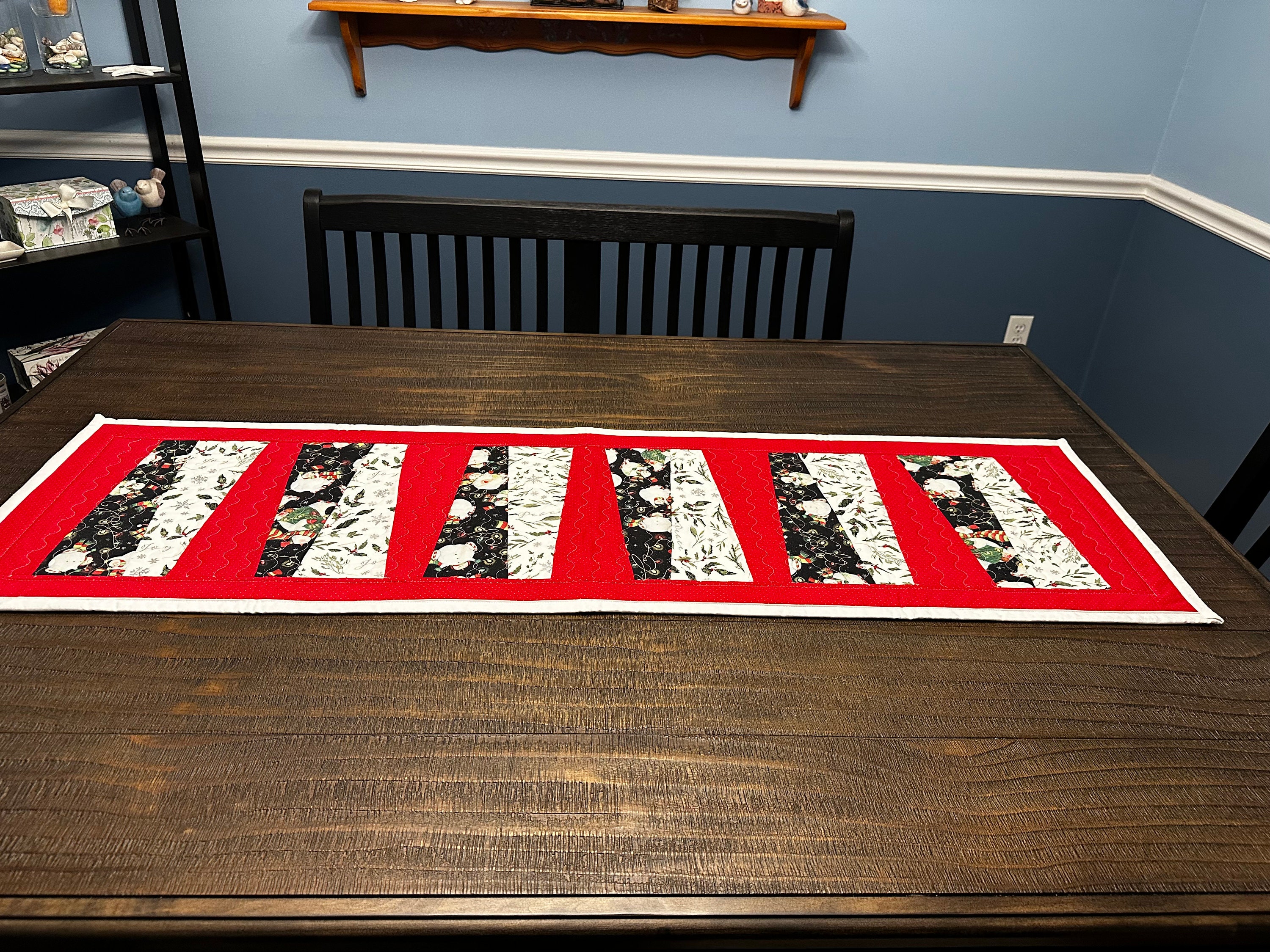Quilted Christmas Table Runner - Etsy