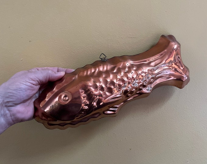 Vintage Copper Fish Mold - Korea - Etsy