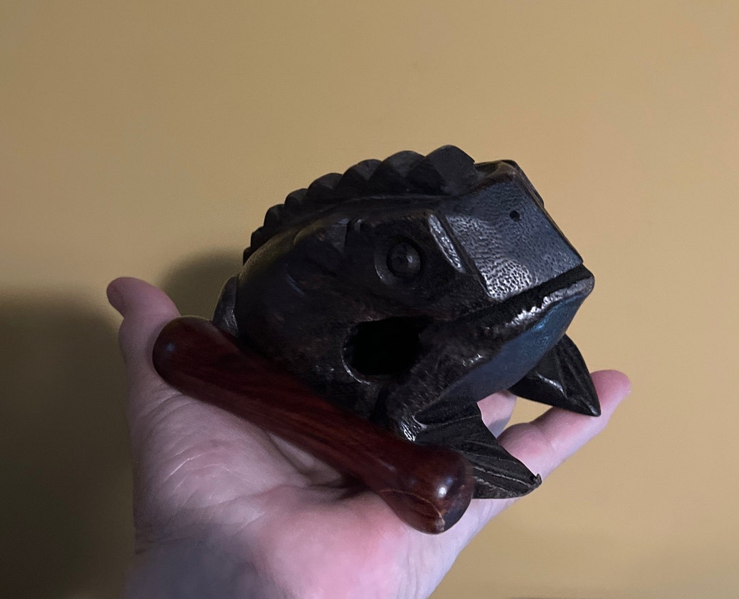 Large Wooden Frog Guiro Instrument - Etsy