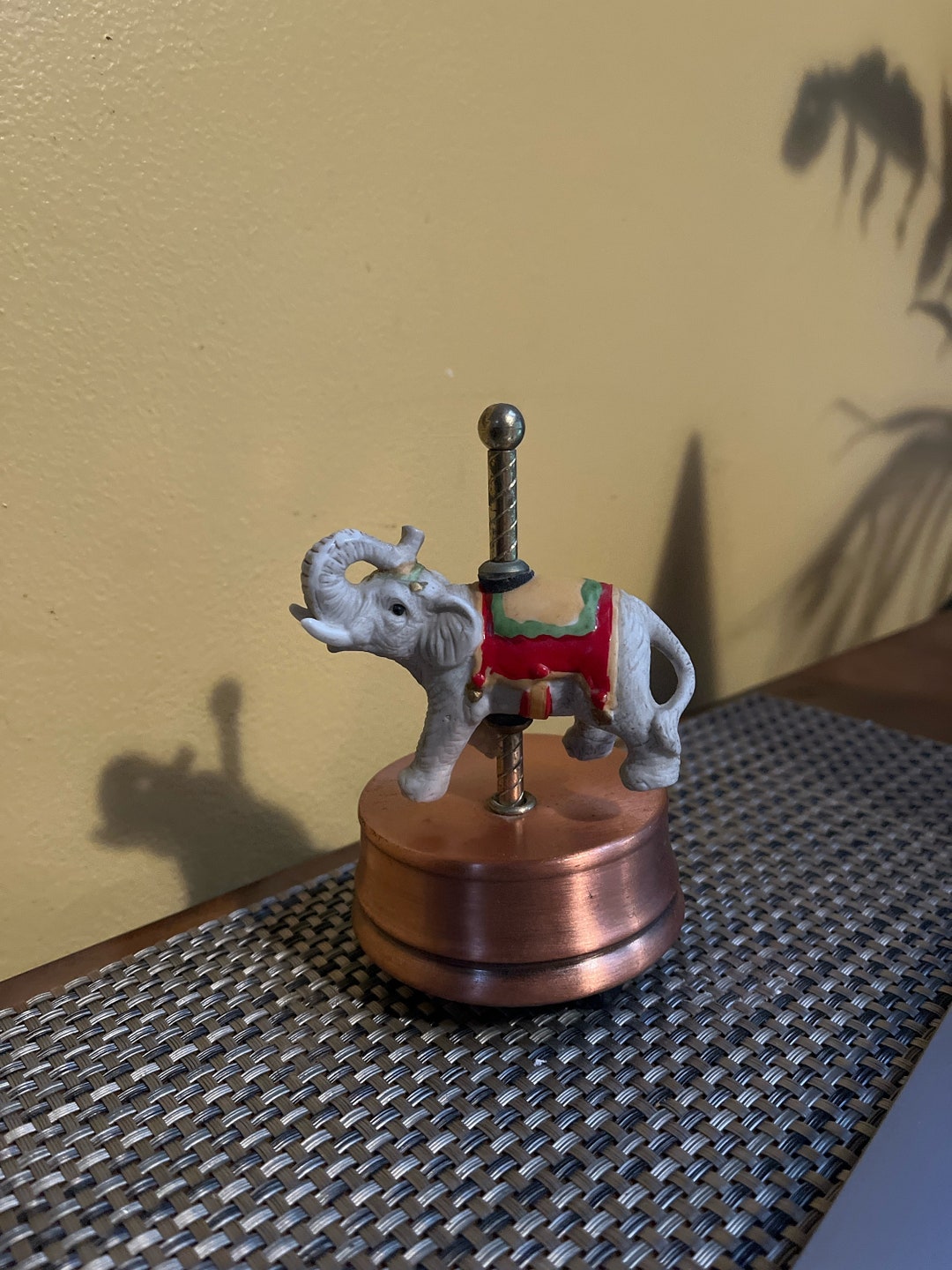 Vintage Aldon Elephant Carousel Music Box Plays the Carousel Waltz - Etsy