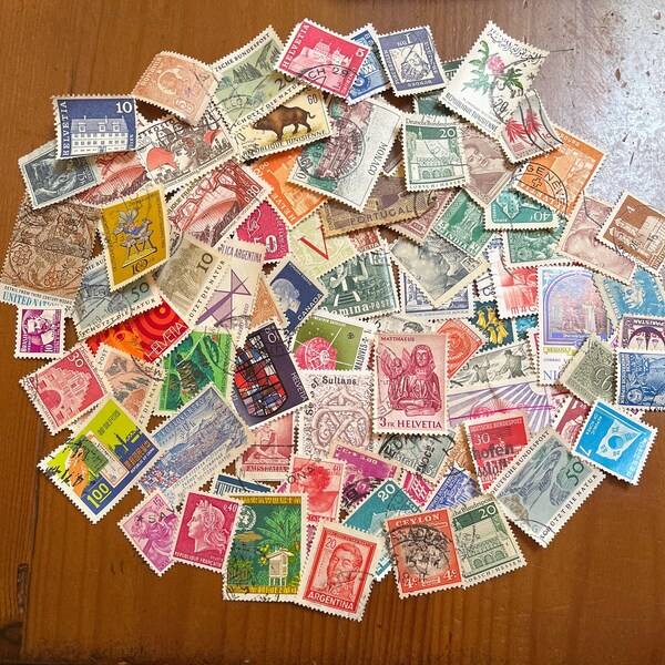 Foreign Stamps - Etsy