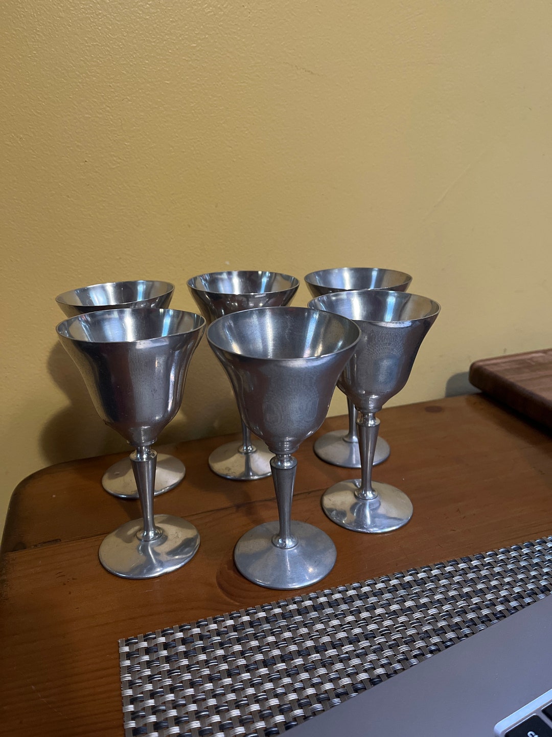 Set of 6 New Amsterdam Silver Co. Pewter Goblets - Etsy