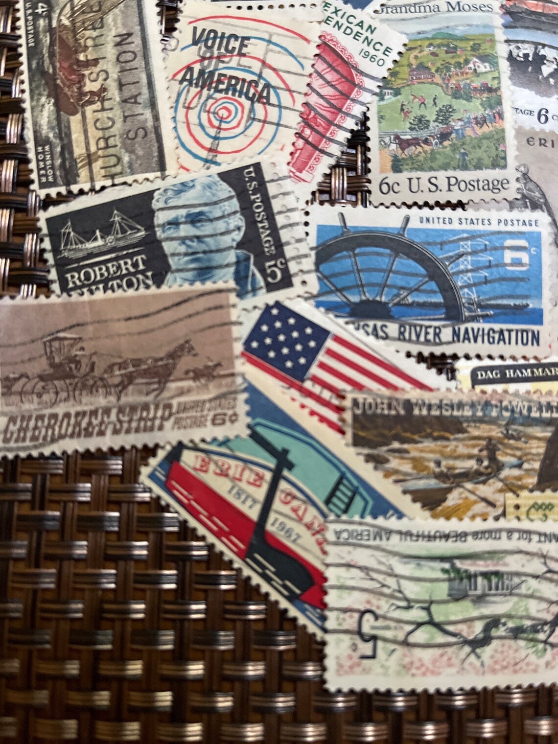 75 Vintage Canceled United States Postage Stamps - Etsy