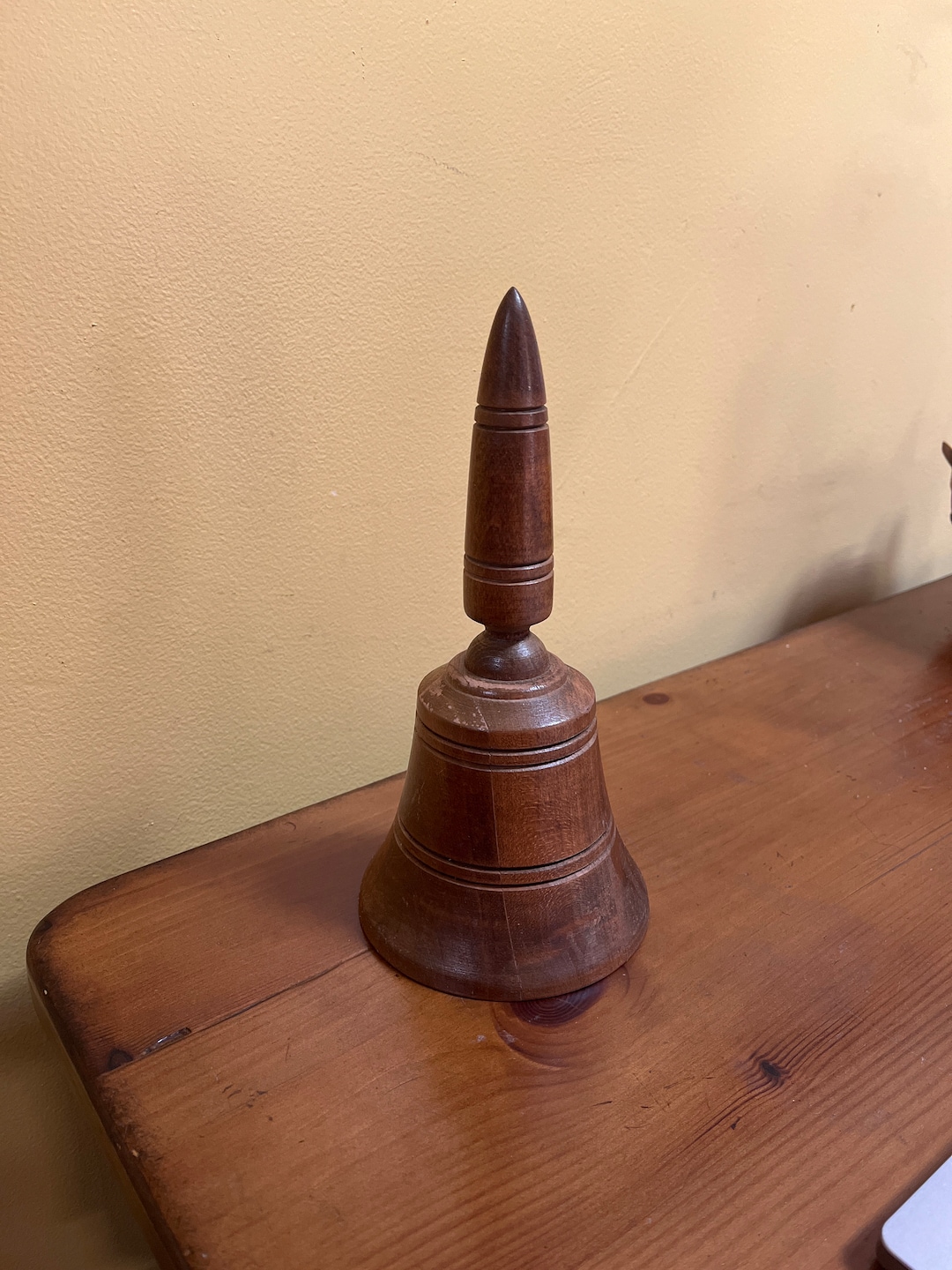 Vintage Wooden Bell Shaped Musical Box - Plays Edelweiss - Etsy