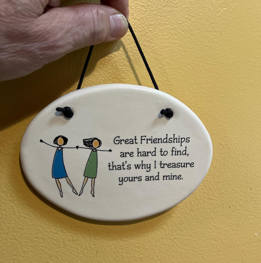 Friendship Ceramic Wall Plaque - August Ceramics - Etsy