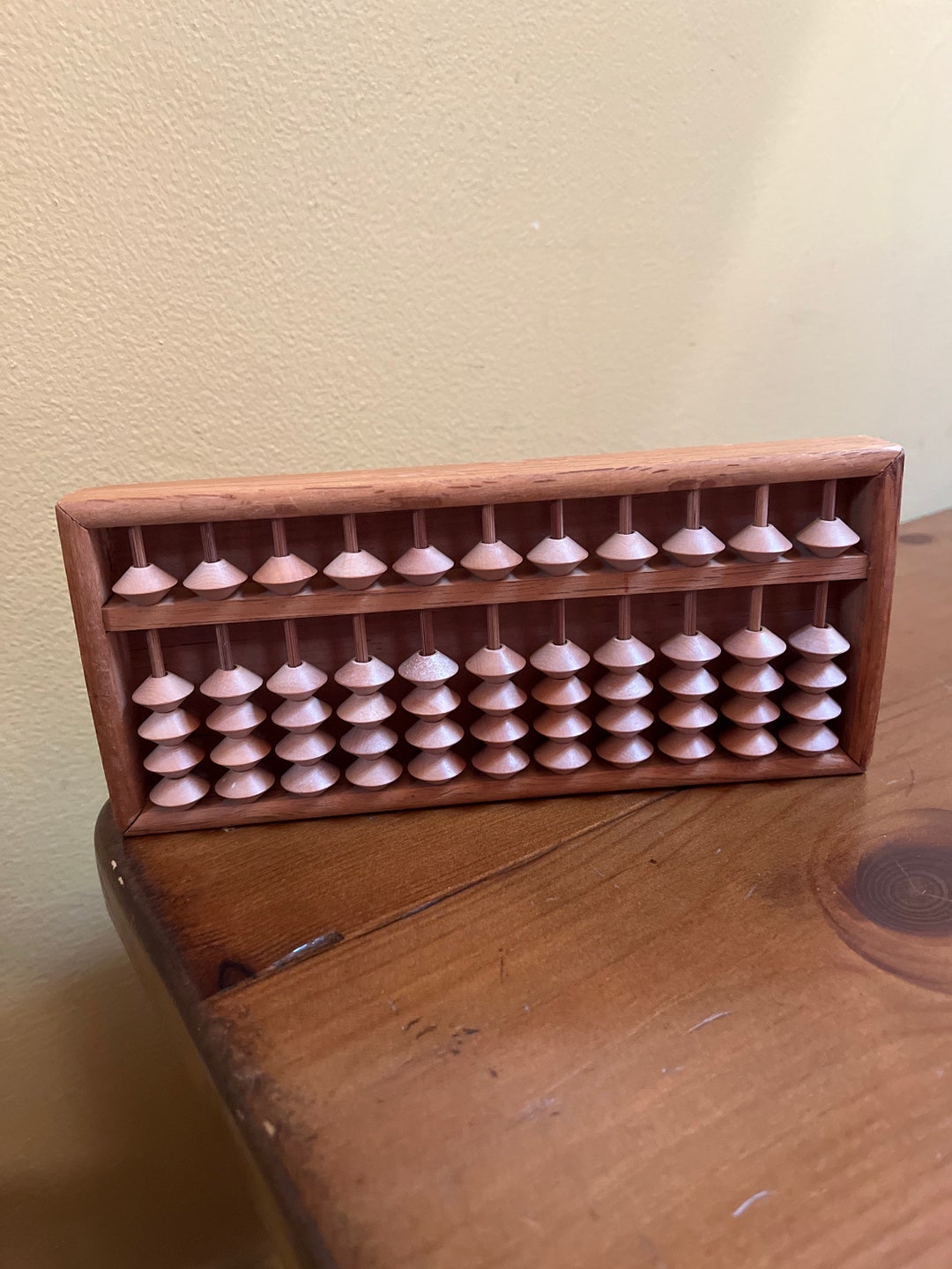 Vintage Light Wooden Bead Abacus Japan - Etsy