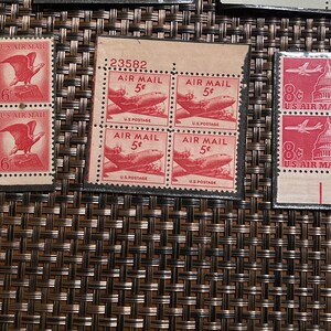 14 United States Airmail Plate Blocks United States Airmail Stamps - Etsy