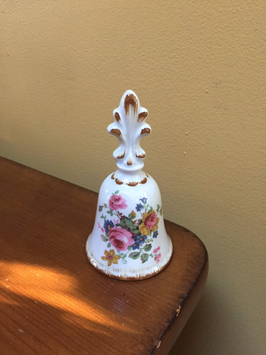 Ker-vitrex Porcelain Rose Bell Vintage KV Bell - Etsy