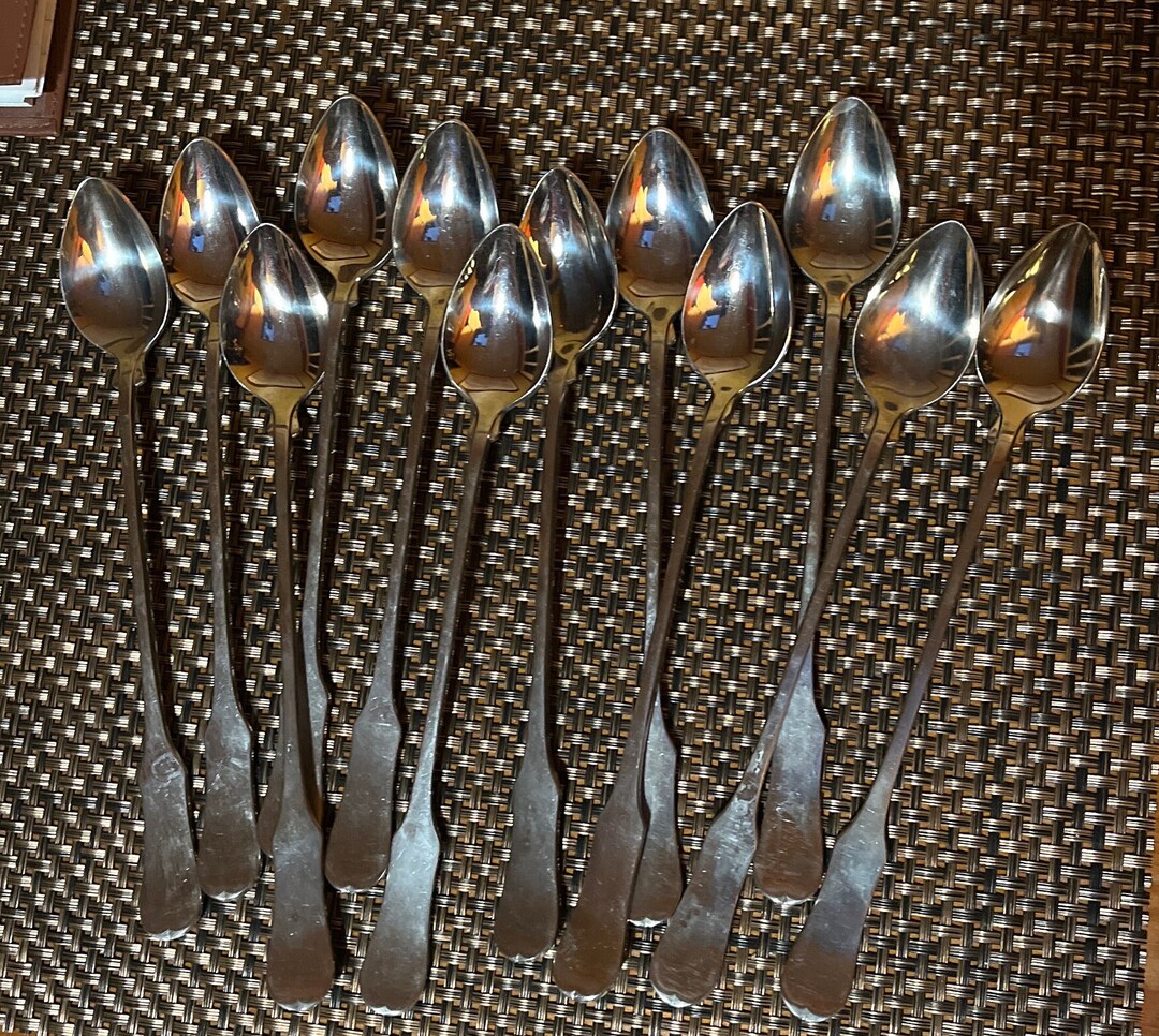 Set of 12 Oxford Hall Stainless Steel Iced Tea Spoons - Japan - Etsy