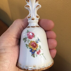 Ker-vitrex Porcelain Rose Bell - Vintage KV Bell - Etsy