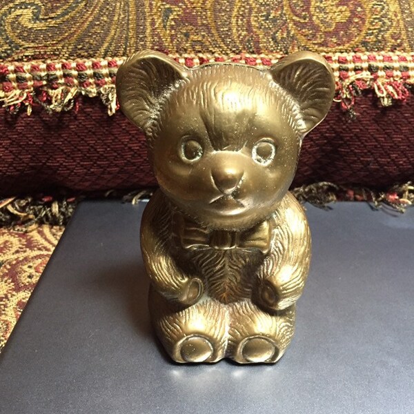 Teddy Bear Bank - Etsy