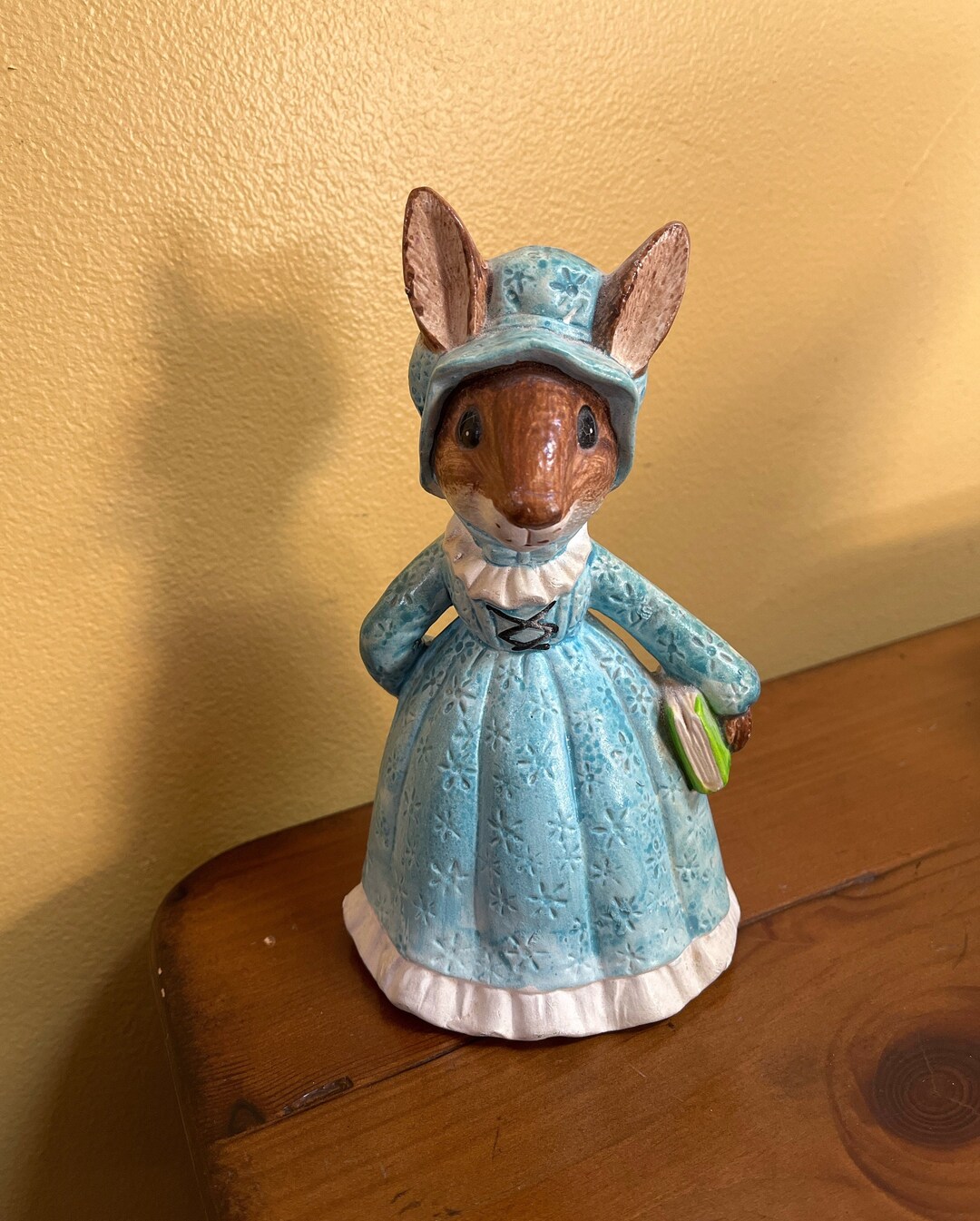 Lady Rabbit Dressed in Blue Ceramic Piggy Bank - Japan - Etsy