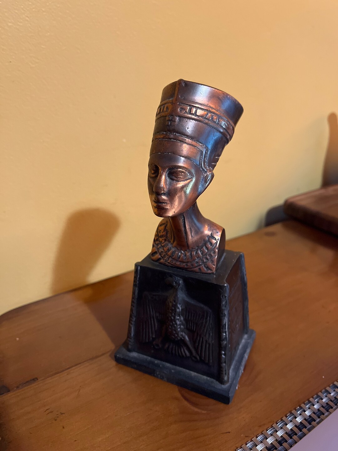 Vintage Queen Nefertiti Bust on Stand - Etsy