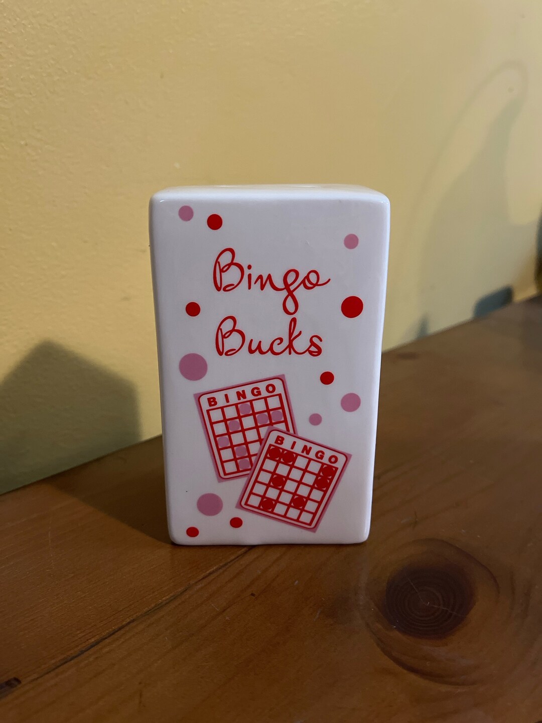 Vintage Bingo Bucks Ceramic Bank - Pretty Penny - Etsy