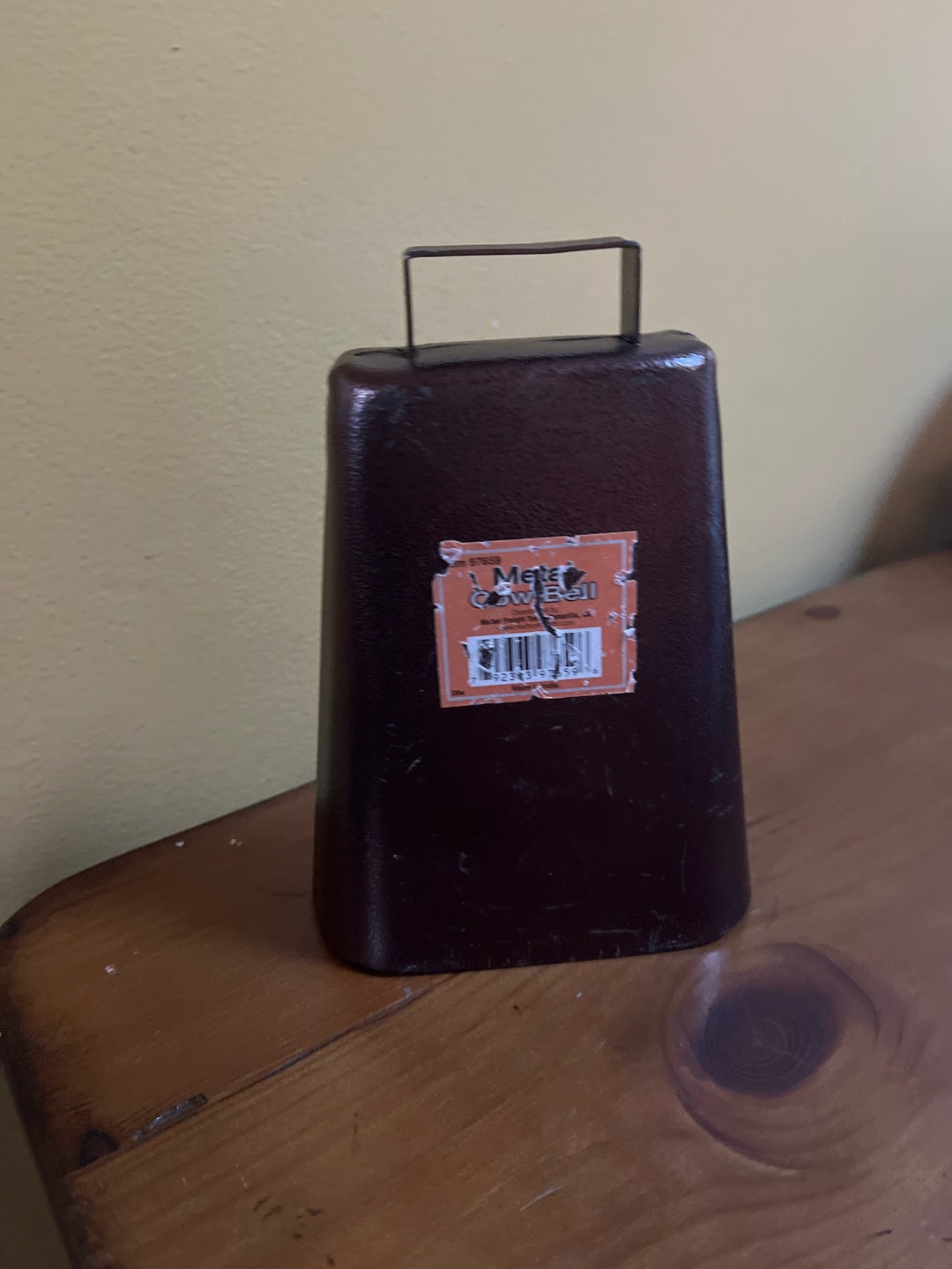 Large Copper Tone Metal Cowbell - India - Etsy