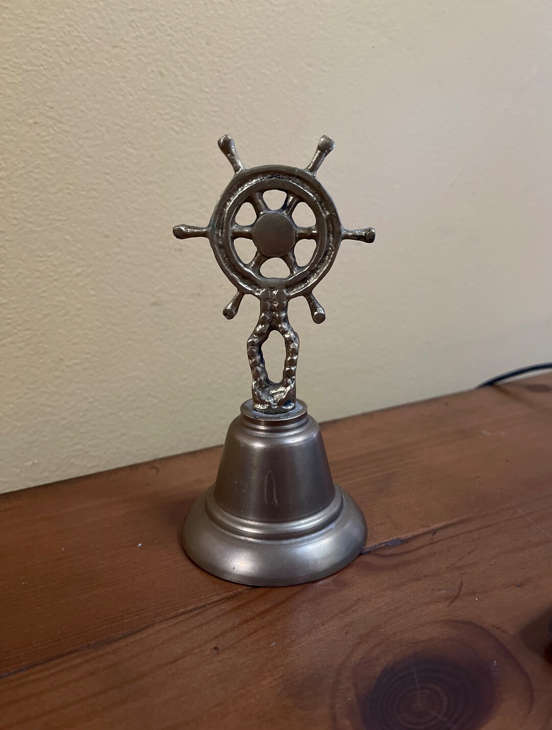 Brass Captain’s Wheel Bell - Nautical Brass Bell - Etsy