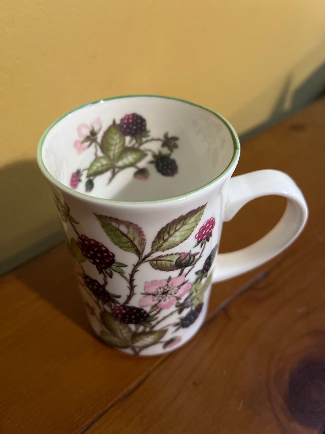 St. George Fine Bone China Blackberry Mug - England - Etsy