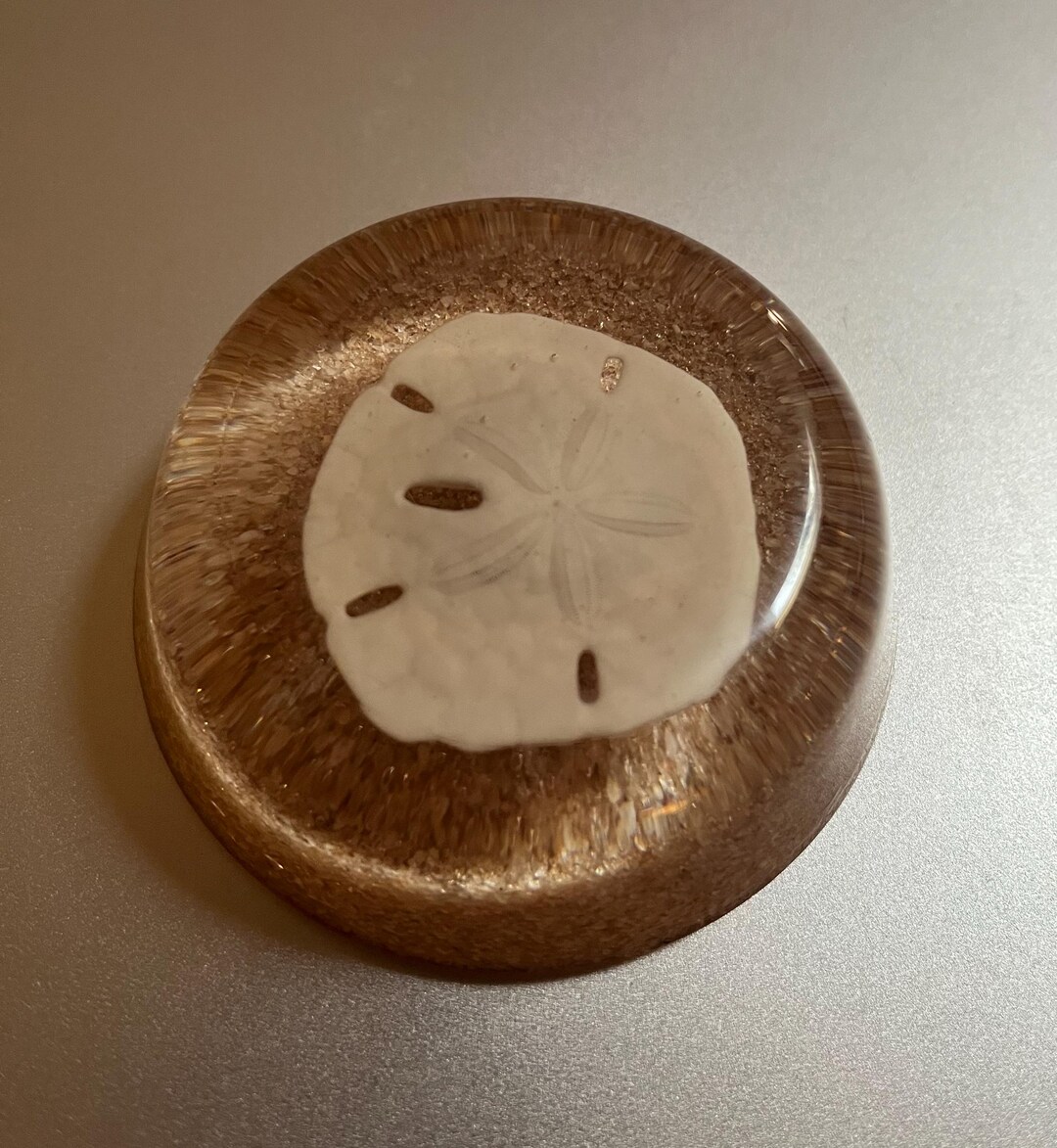 Clear Acrylic Sand Dollar Paperweight - Etsy