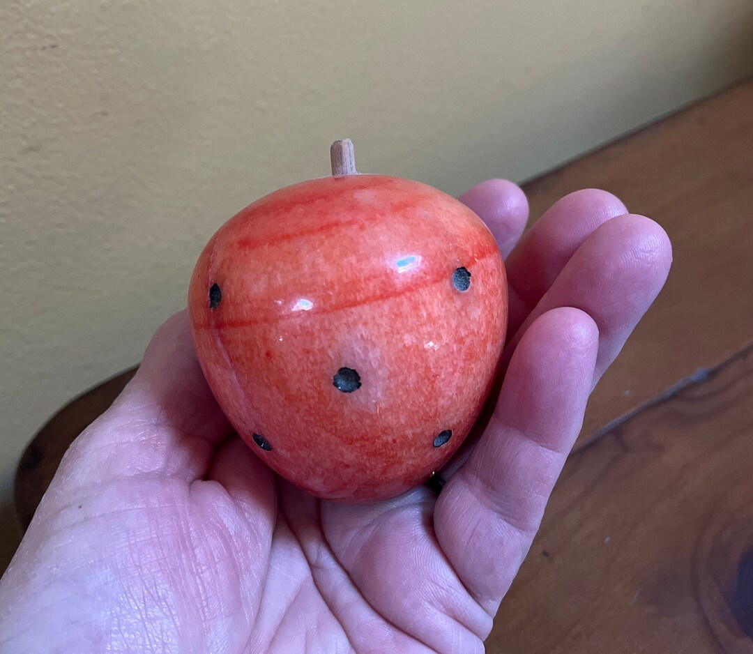 Alabaster Carved Fruit - Prickly Pear - Etsy