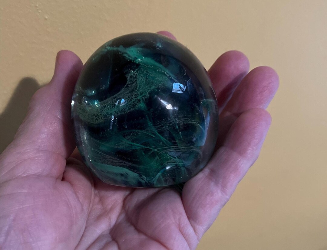 Kerry Glass Green Blown Glass Paperweight - Ireland - Etsy