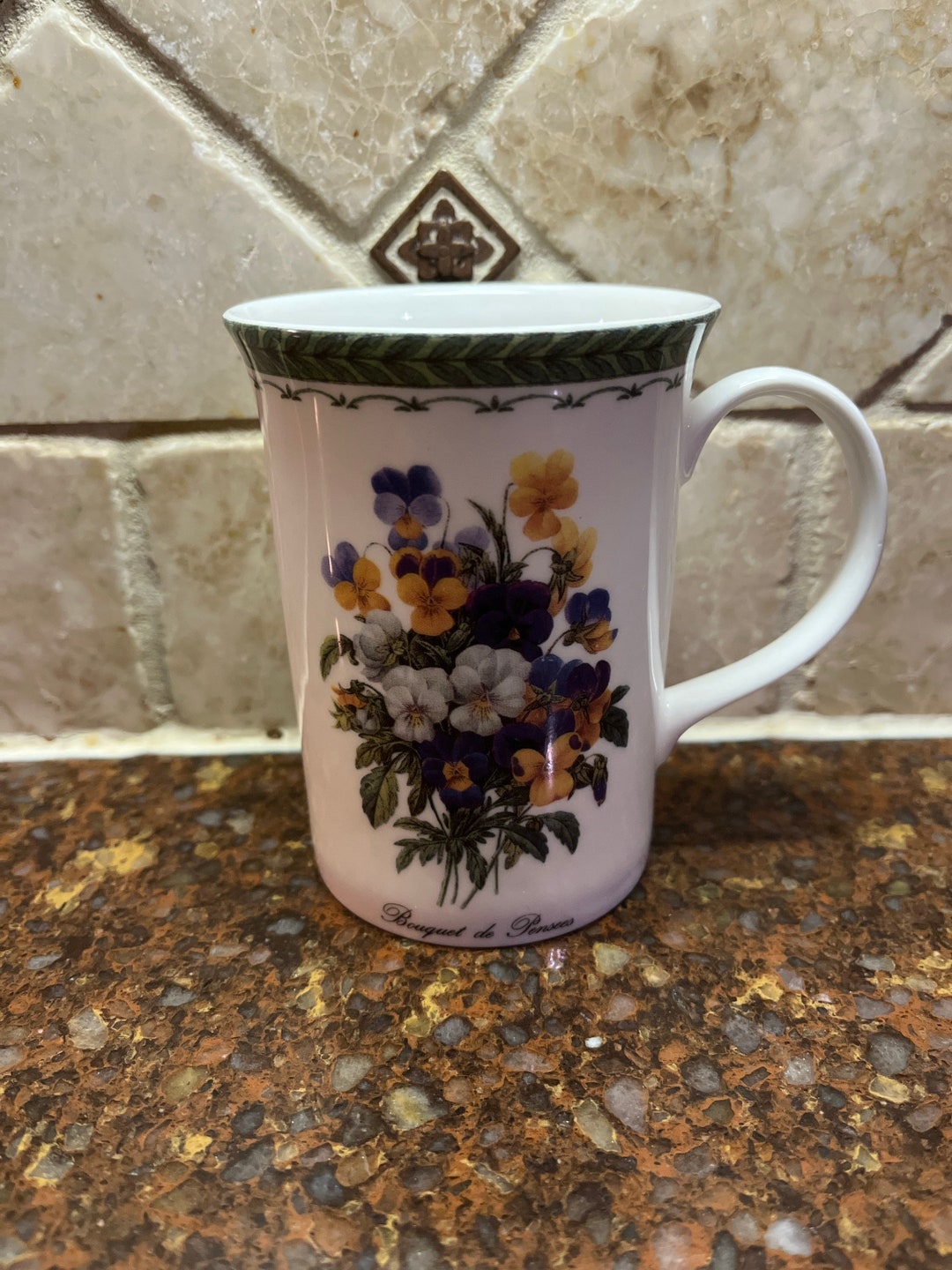 Churchill Fine Bone China Mug - Churchill Bouquet De Pensees Cup ...