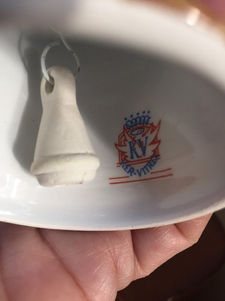 Ker-vitrex Porcelain Rose Bell Vintage KV Bell - Etsy