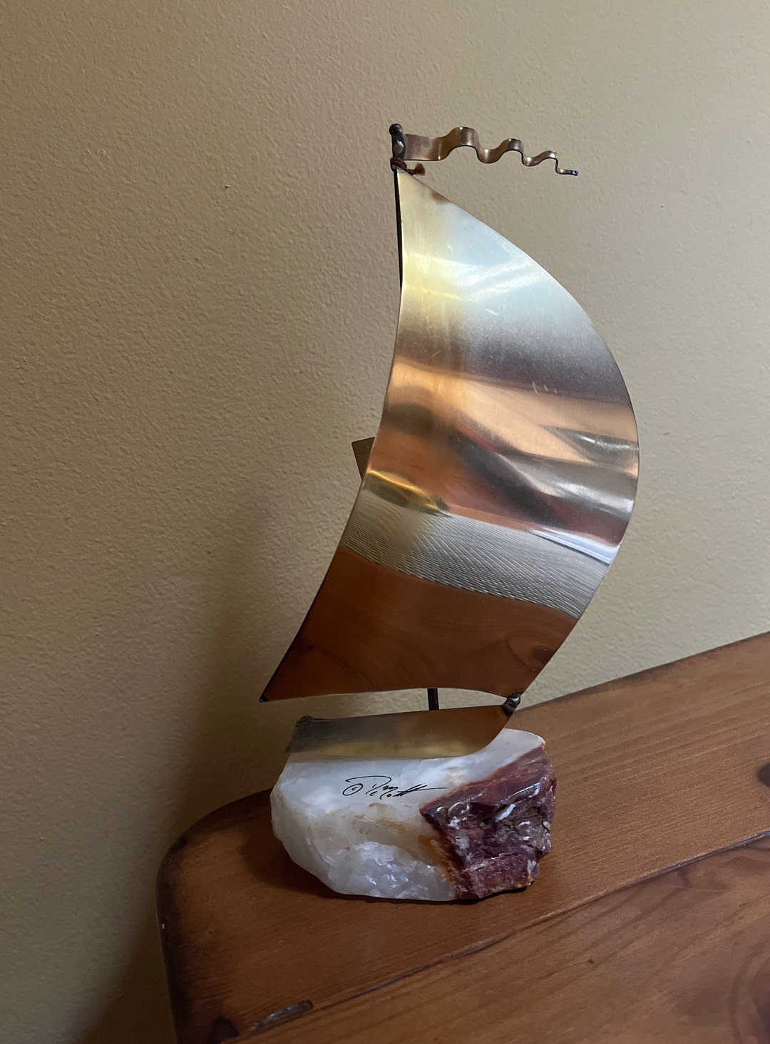 John Demott Sailboat Sculpture Metal Sculpture by Demott - Etsy