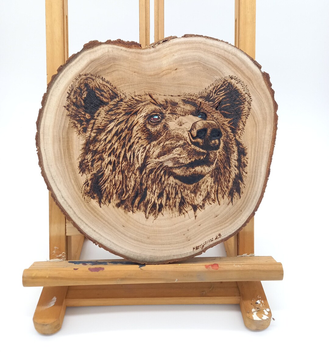 Pyrography Brown Bear - Etsy