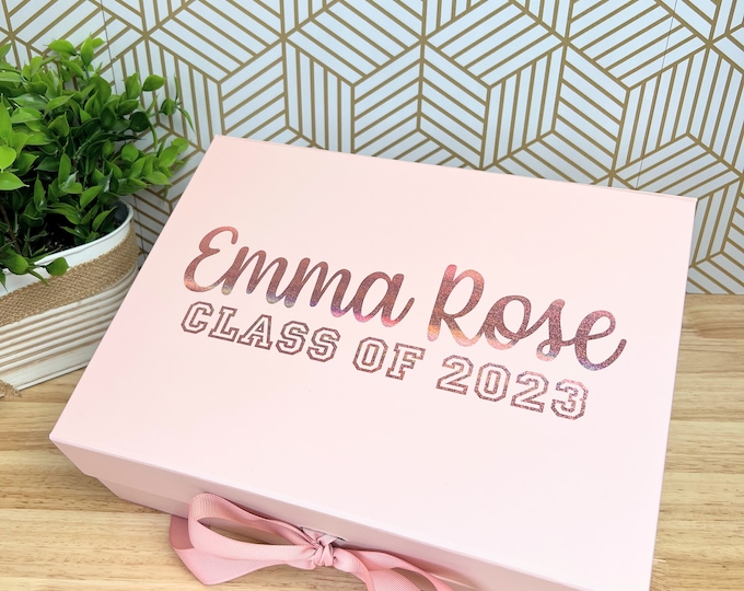 Personalized Class of Senior - Graduate - Luxury Gift Box - Present ...