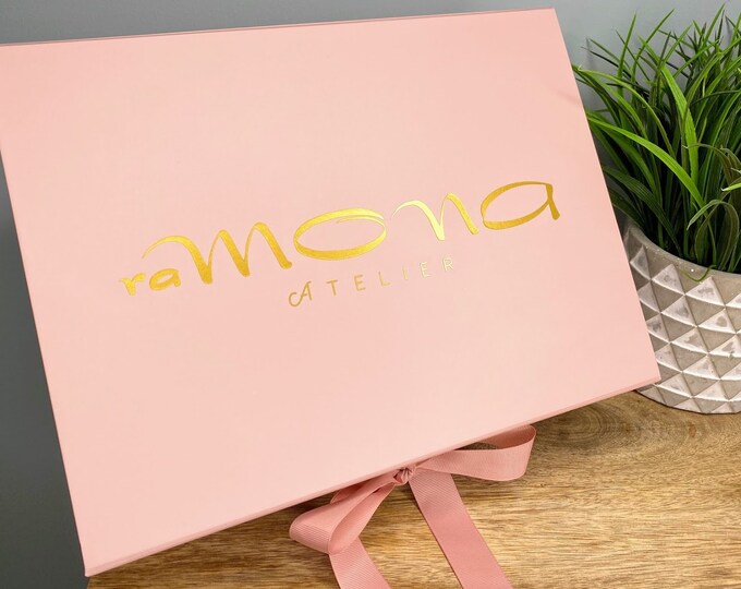 Custom Logo Personalized Gift Box - Decorative - Elegant - Client ...