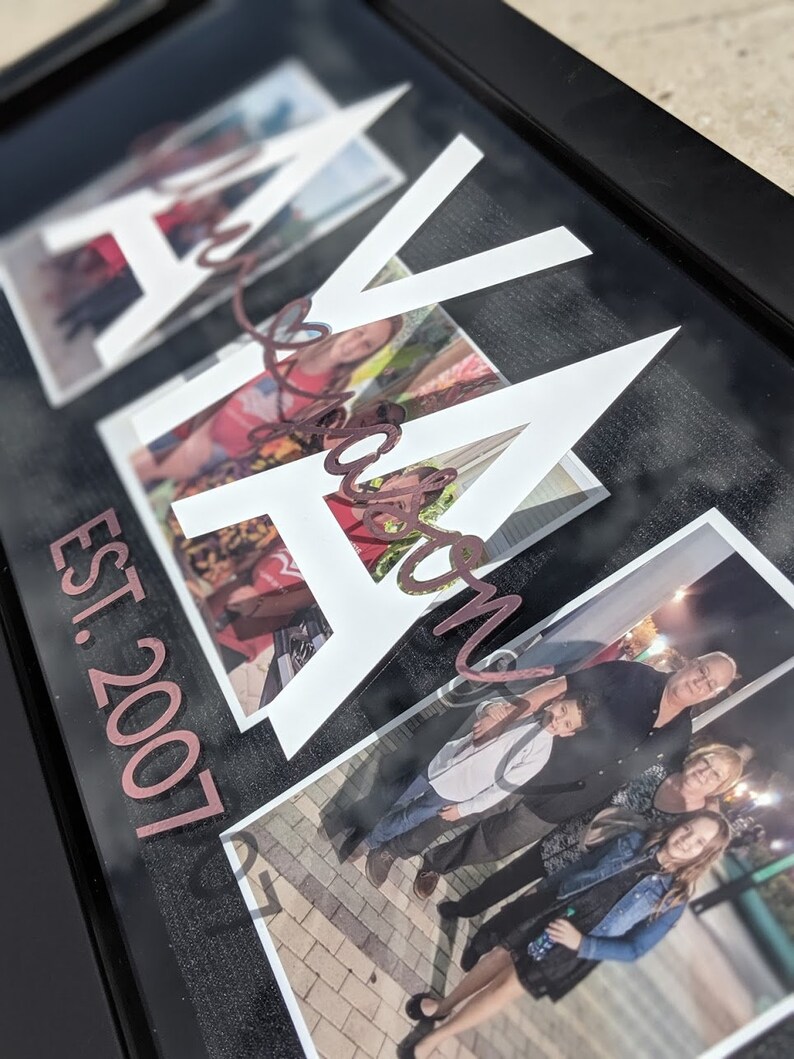 Personalized Shadow Box Frame With Photos Great Gift for - Etsy