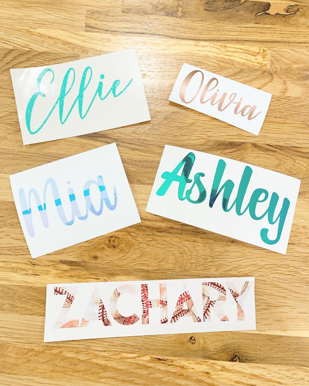 Name Decal Vinyl Pattern Holographic Foil Tumbler | Etsy