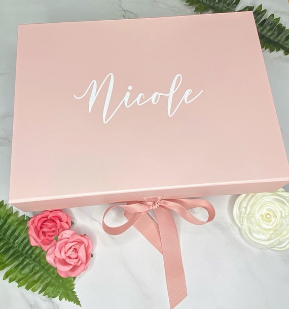 Personalized Luxury Name Gift Box Bridesmaids Proposal - Etsy