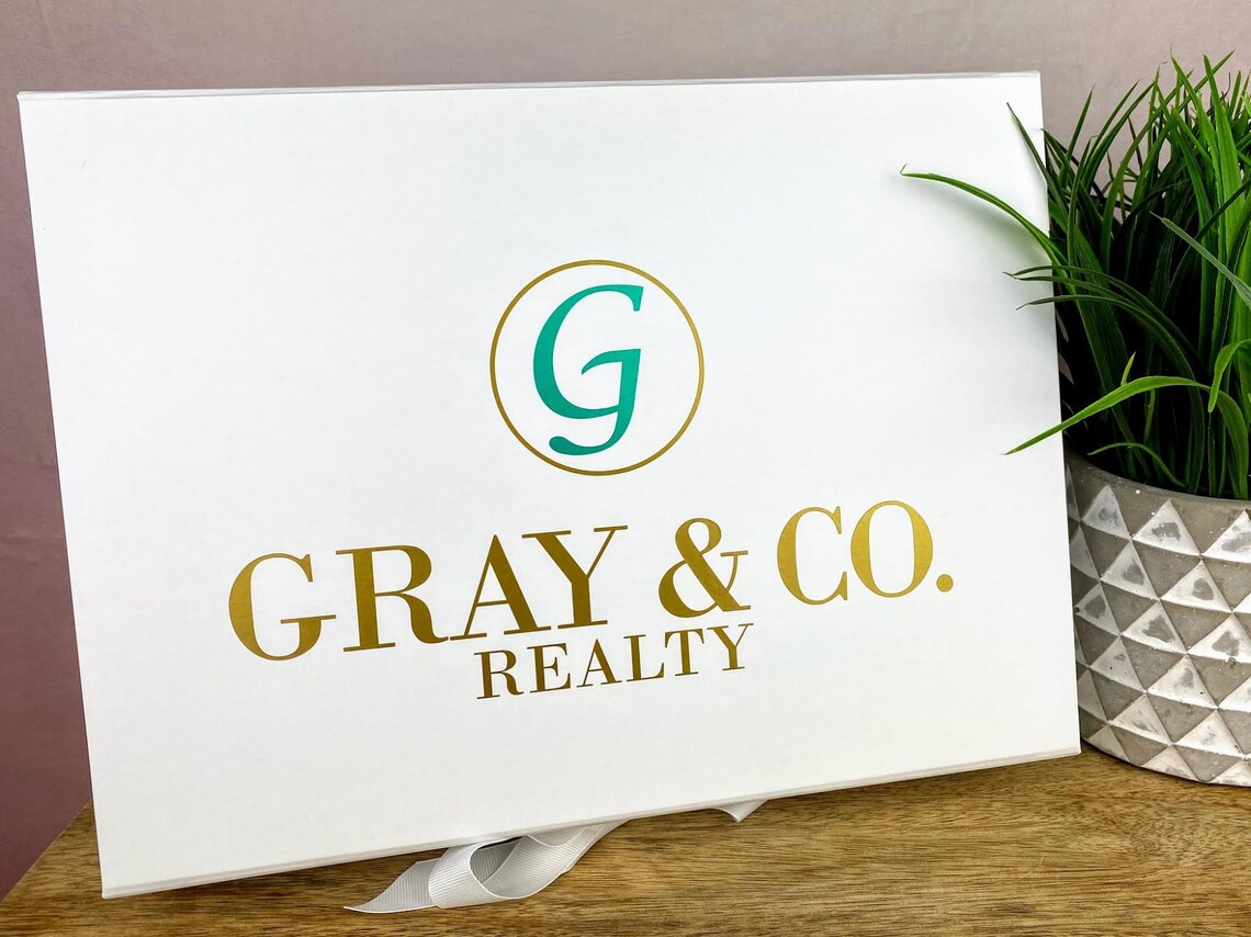 Custom Logo Personalized Gift Box - Decorative - Elegant - Client ...