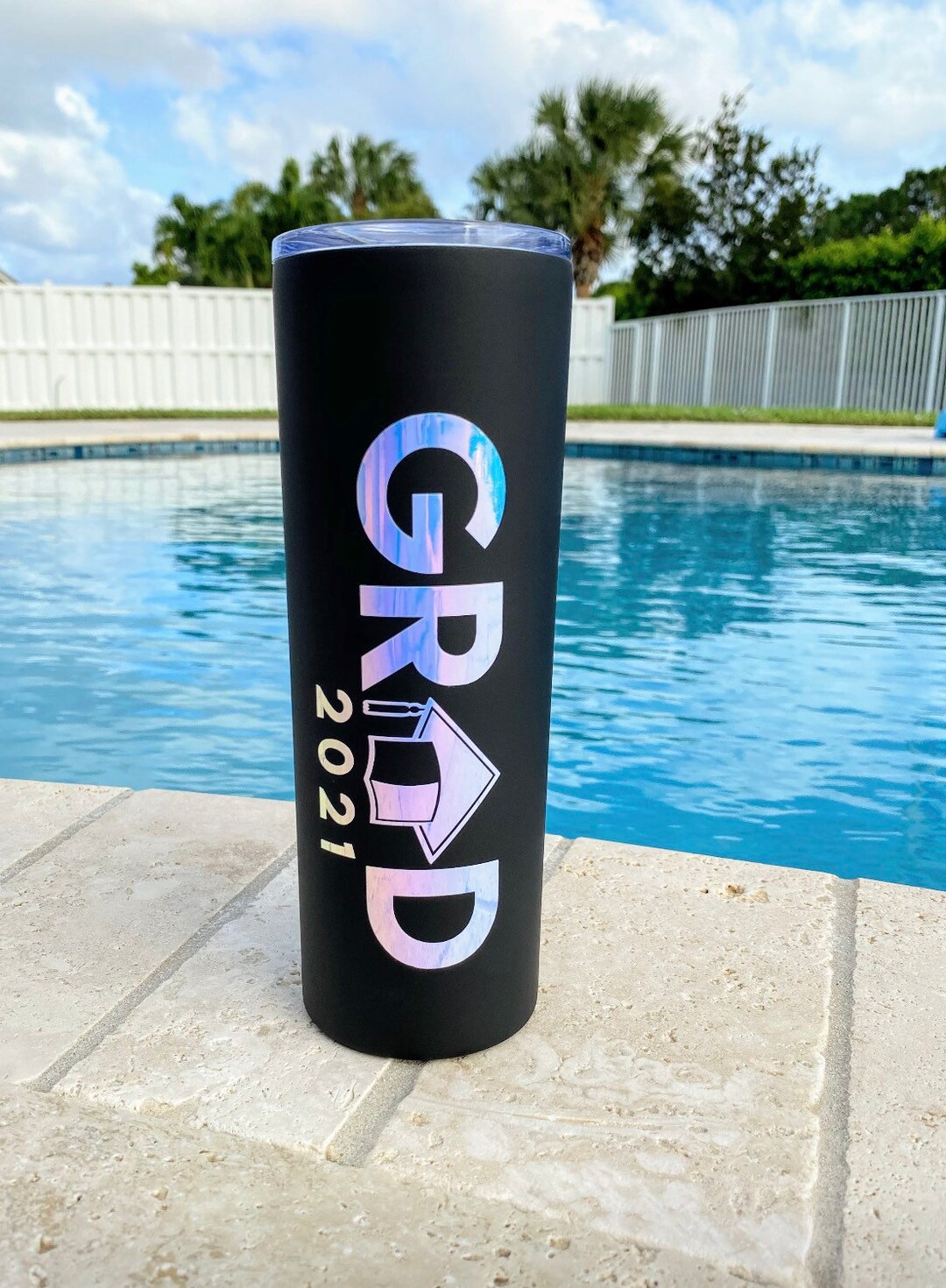 GRAD 20oz Skinny Tumbler - Graduation Gift - Graduate - College ...