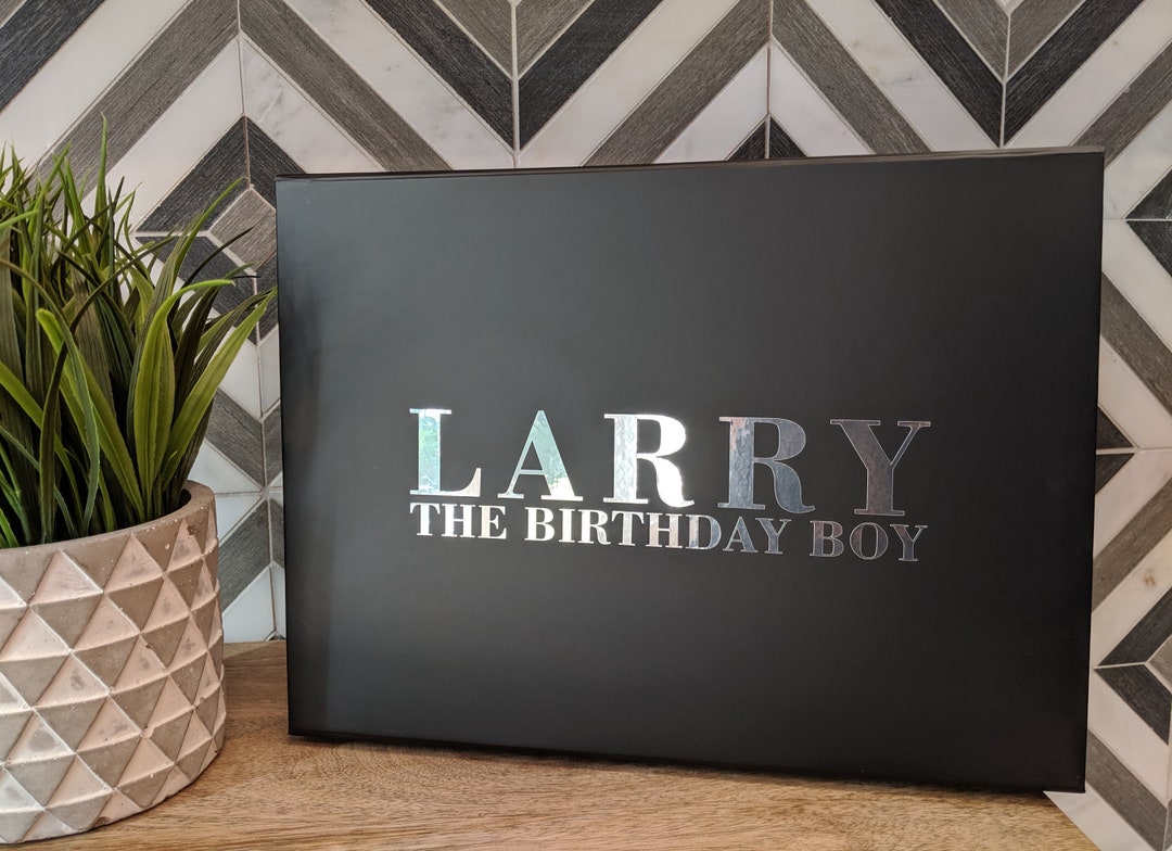 Name W/ Title Gift Box - Personalized - Decorative - Custom - Birthday ...