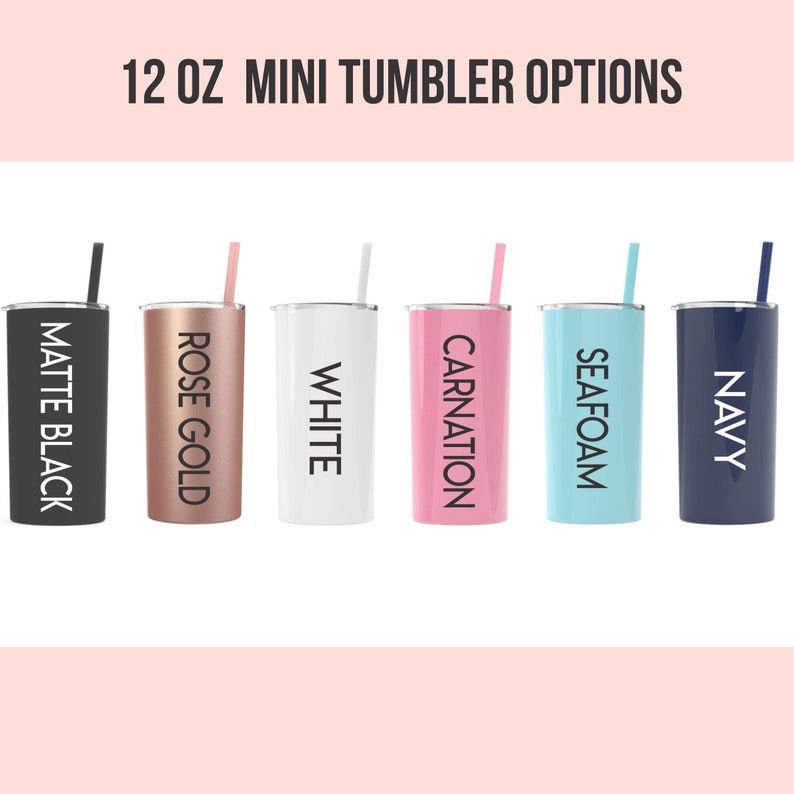Mini Personalized 12oz Tumbler Bridal Party Bachelorette | Etsy