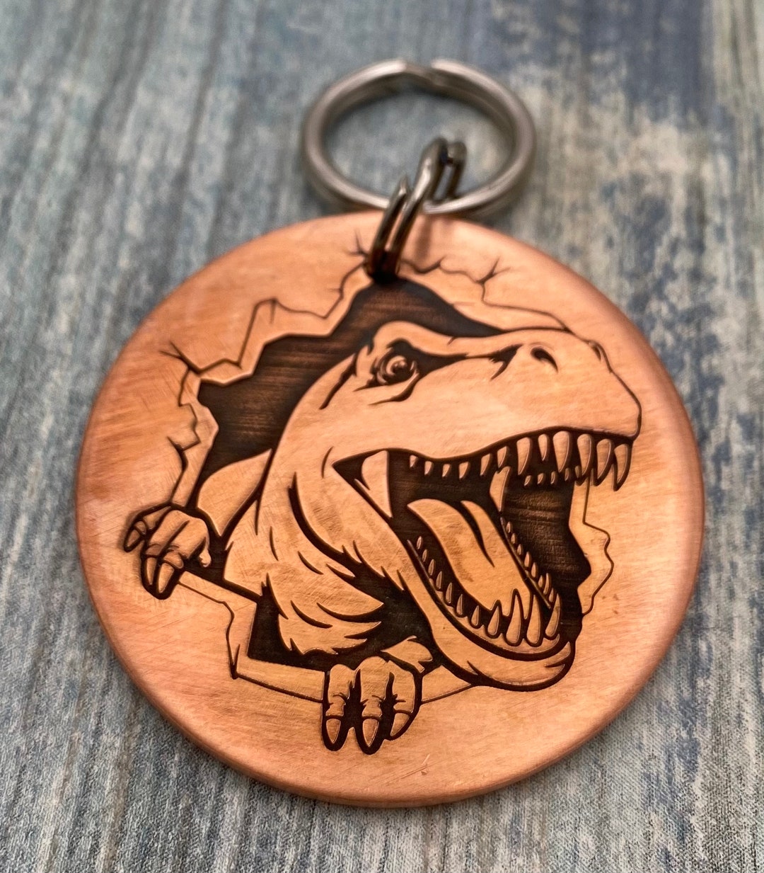 T-rex Dog Tag, Dinosaur Pet Id Tag, Dog Tag for Dogs, Dog ...