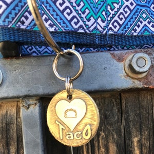 Personalized Custom Taco Id Tag Custom Pet Id Tag I Heart - Etsy