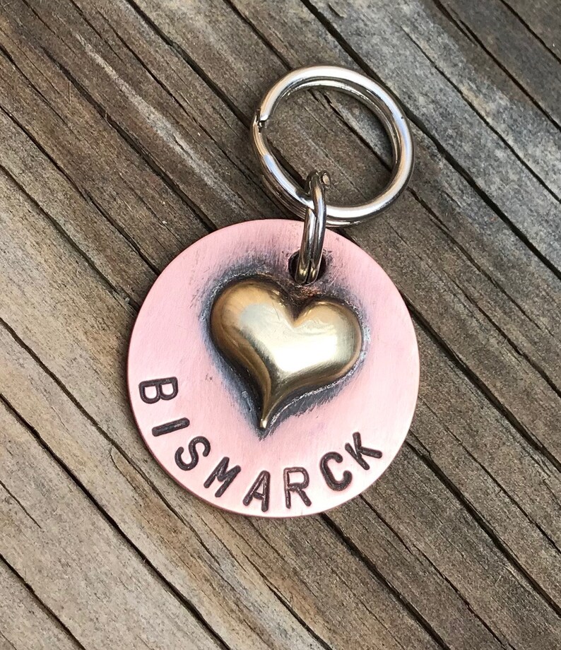 Heart Dog Tag Custom Two Sides Dog Tag Customized Pet ID - Etsy