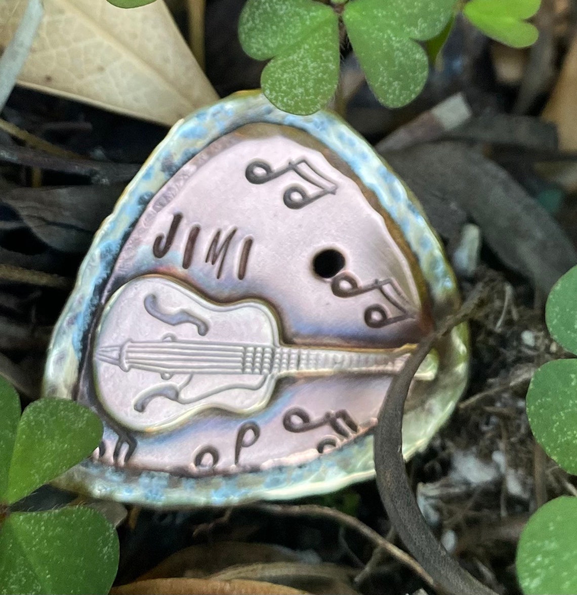 Guitar Pick Id Tag Music Man Dog Id Tag Dog Tag for Dogs | Etsy