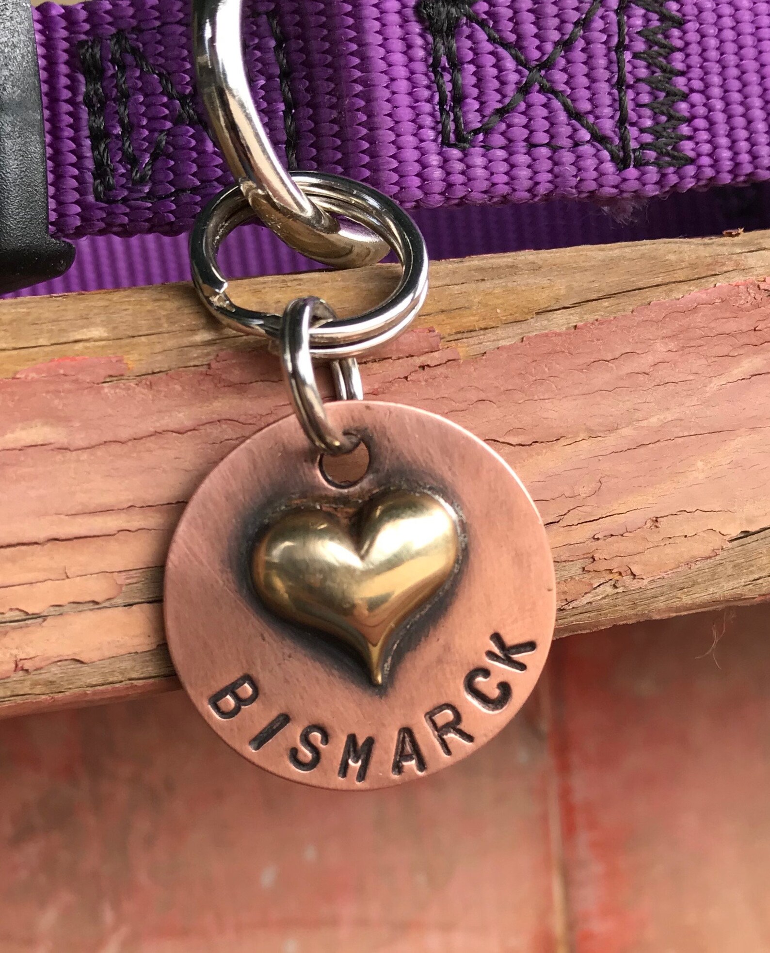 Heart Dog Tag Custom Two Sides Dog Tag Customized Pet ID | Etsy